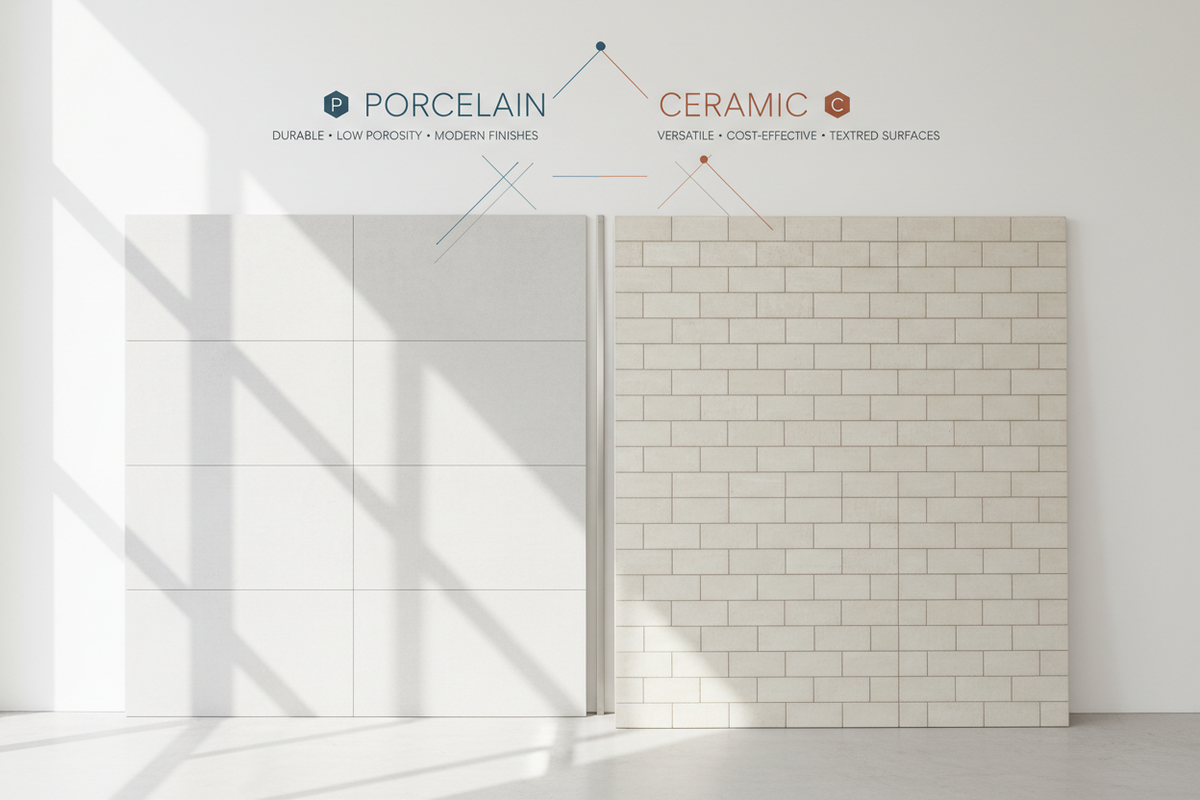 Porcelain vs Ceramic Tiles: Key Differences | Besso