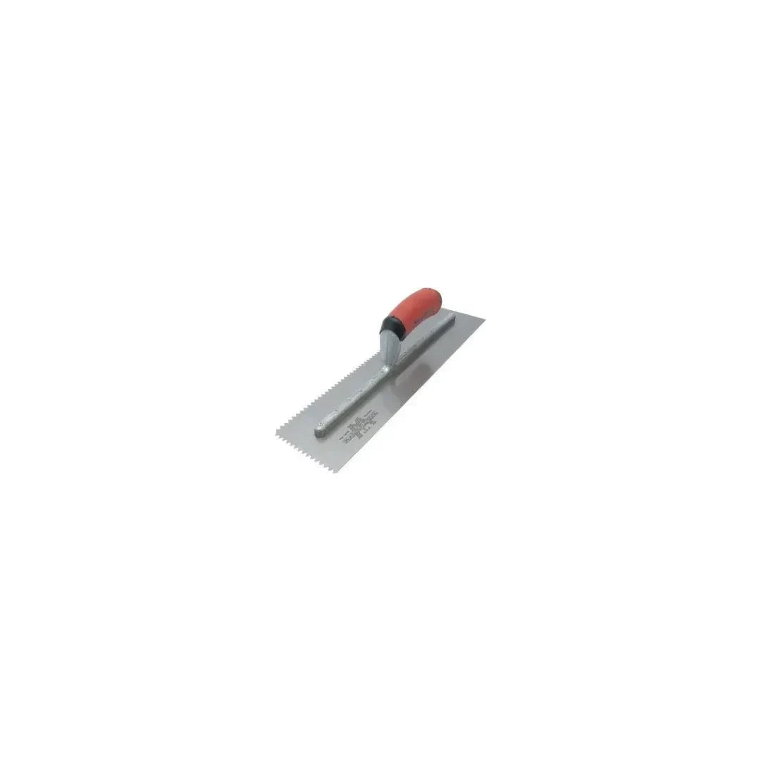 16" x 4" V-Shaped Two-Sided Notched Trowel | Besso