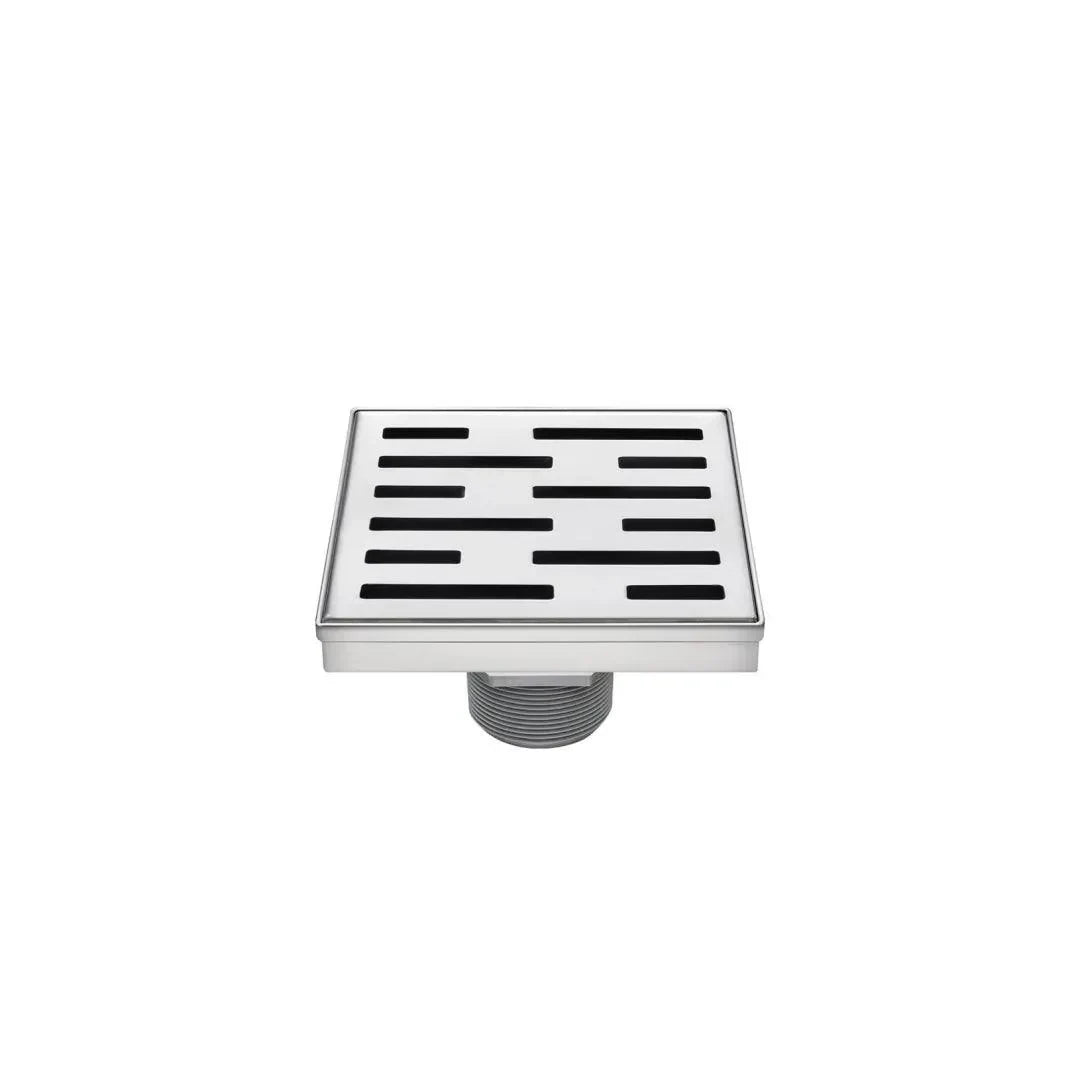 Eco Square Shower Drain Grill Grid 5" x 5" x 3-1/8" Brushed SS - 18811