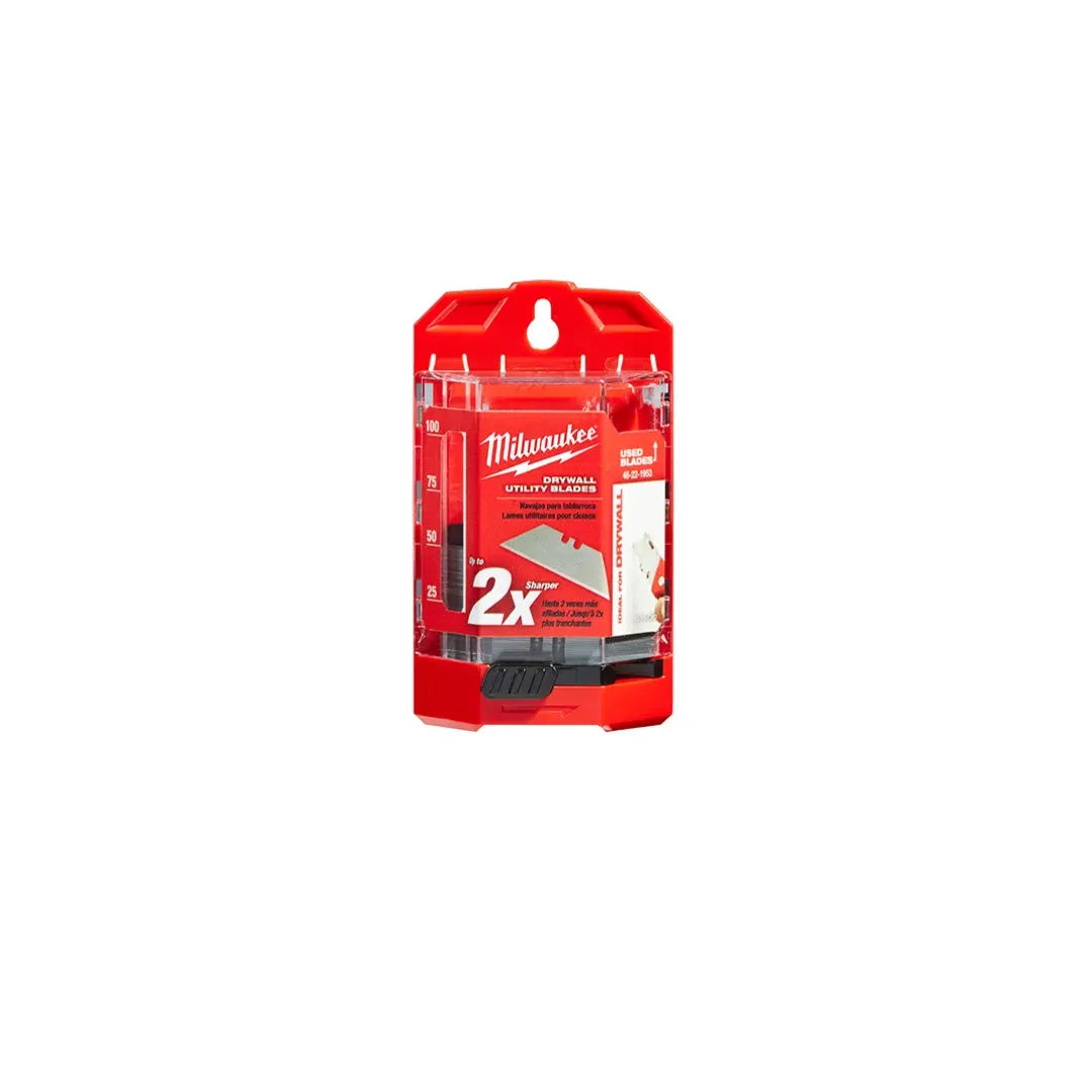 50 PC Drywall Utility Knife Blades w/ Dispenser | Besso