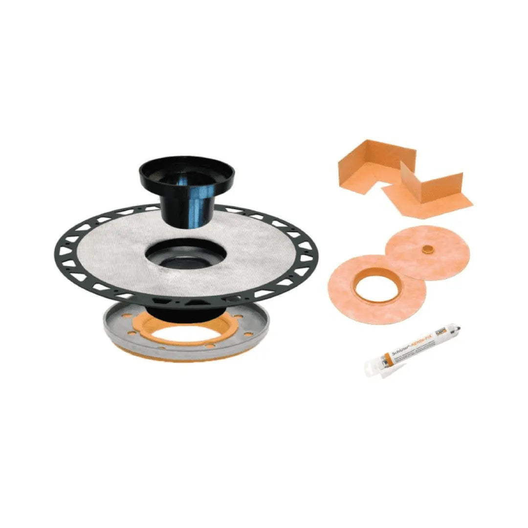 KERDI-DRAIN-A 5-1/4" Adaptor Kits Convert Clamping Ring Drains To An I ...