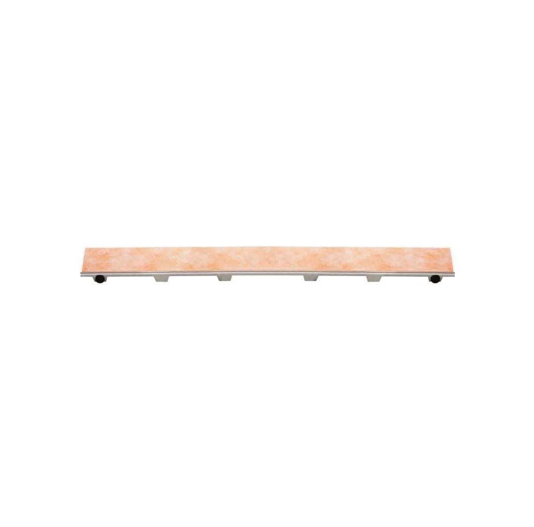 KERDI-LINE 2" Width Frameless Tile Grate for Center Outlet Channel Bod ...