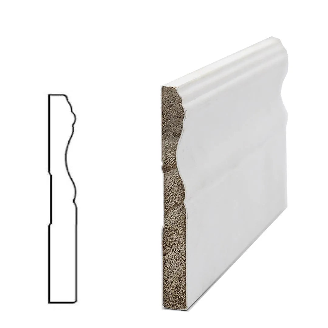 4" X 1/2" Colonial Wood Baseboard - C – Besso Floor & Decor