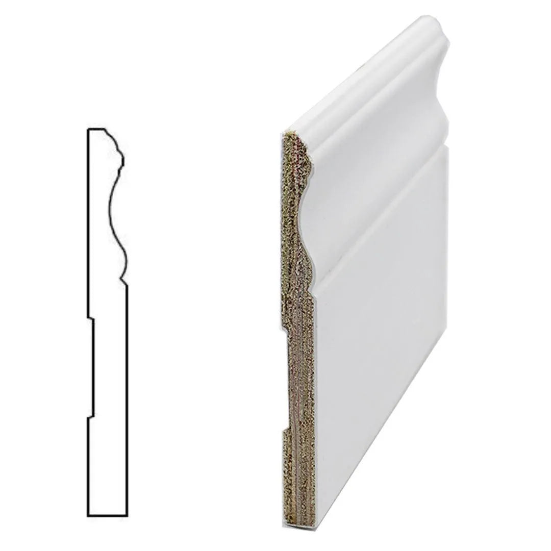 5-1/4" X 1/2" Colonial Wood Baseboard - B | Besso