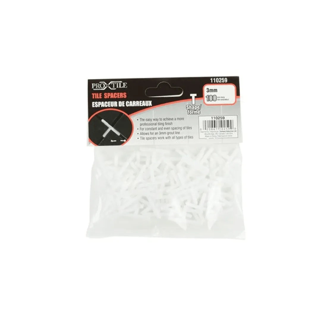 Tile Spacers T-Type 3mm (1/8in) 100PC | Besso